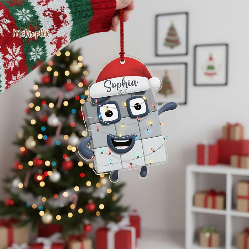 Personalized Numberblocks Christmas Ornament: Acrylic Kids Tree Decor ...