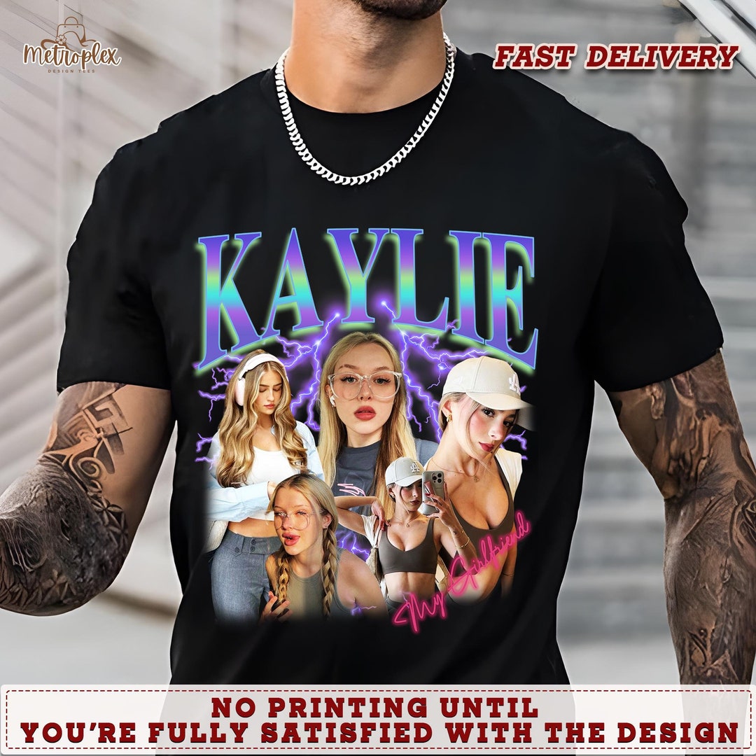 Customized Girlfriend Face Photo Shirt for Couple, Custom 90s Vintage ...