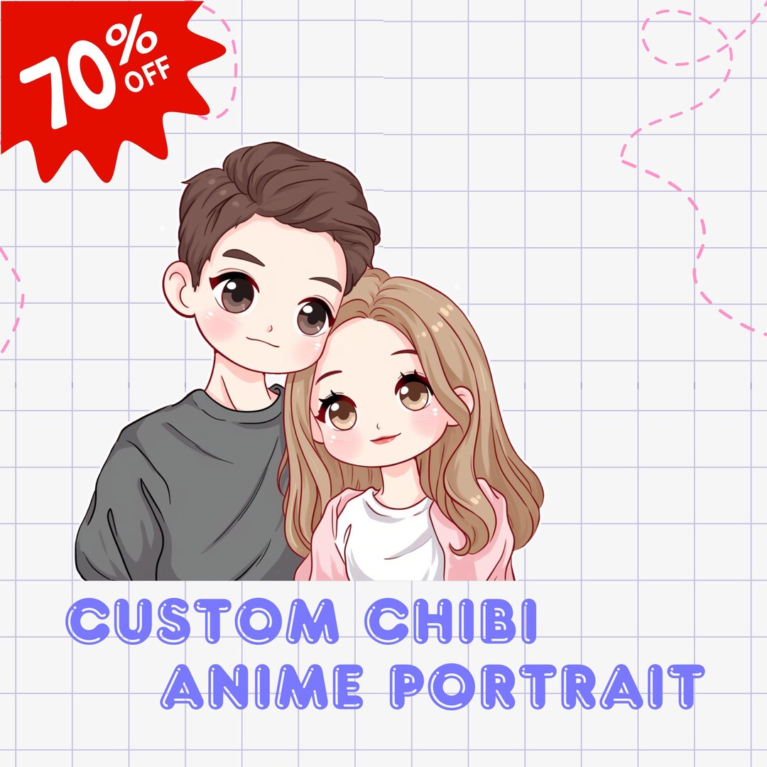 Custom Anime Portrait, Family Portrait, Cute Cartoon Anime Portrait ...