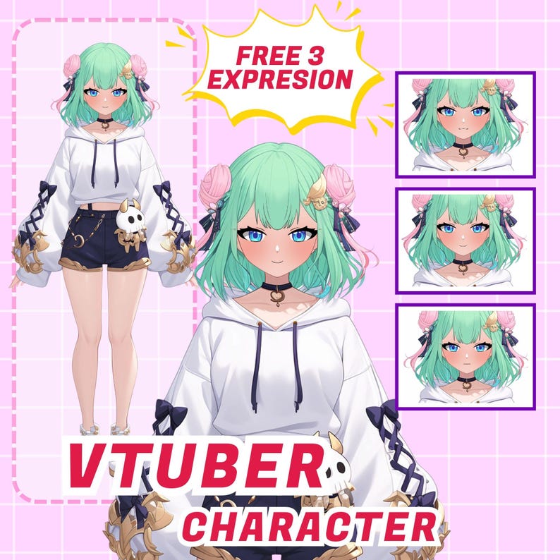 Custom Live2d Vtuber Commission Live2d Model Commission, Pngtuber ...
