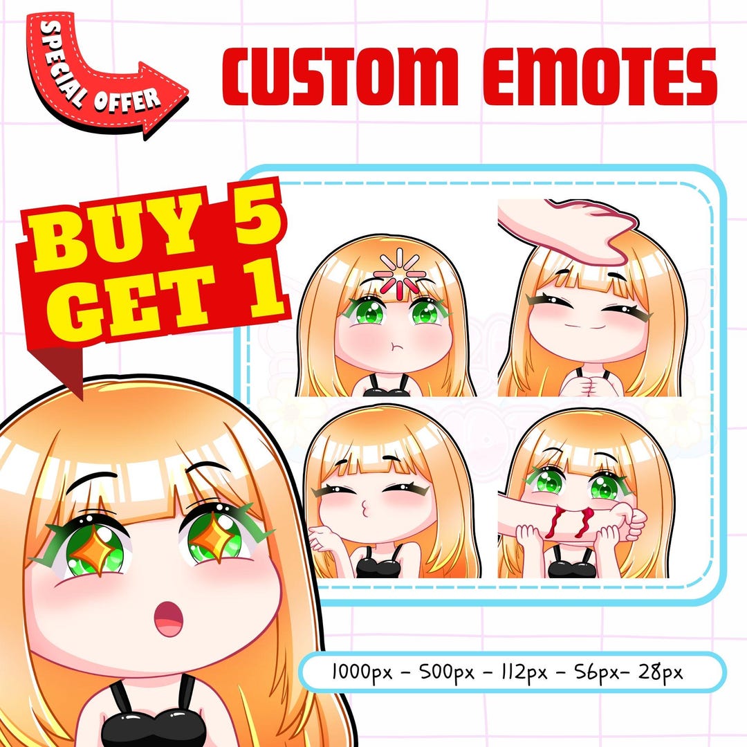 CUSTOM TWITCH EMOTES Chibi Emotes Animated Emotes Ych Emotes Pet Emote ...