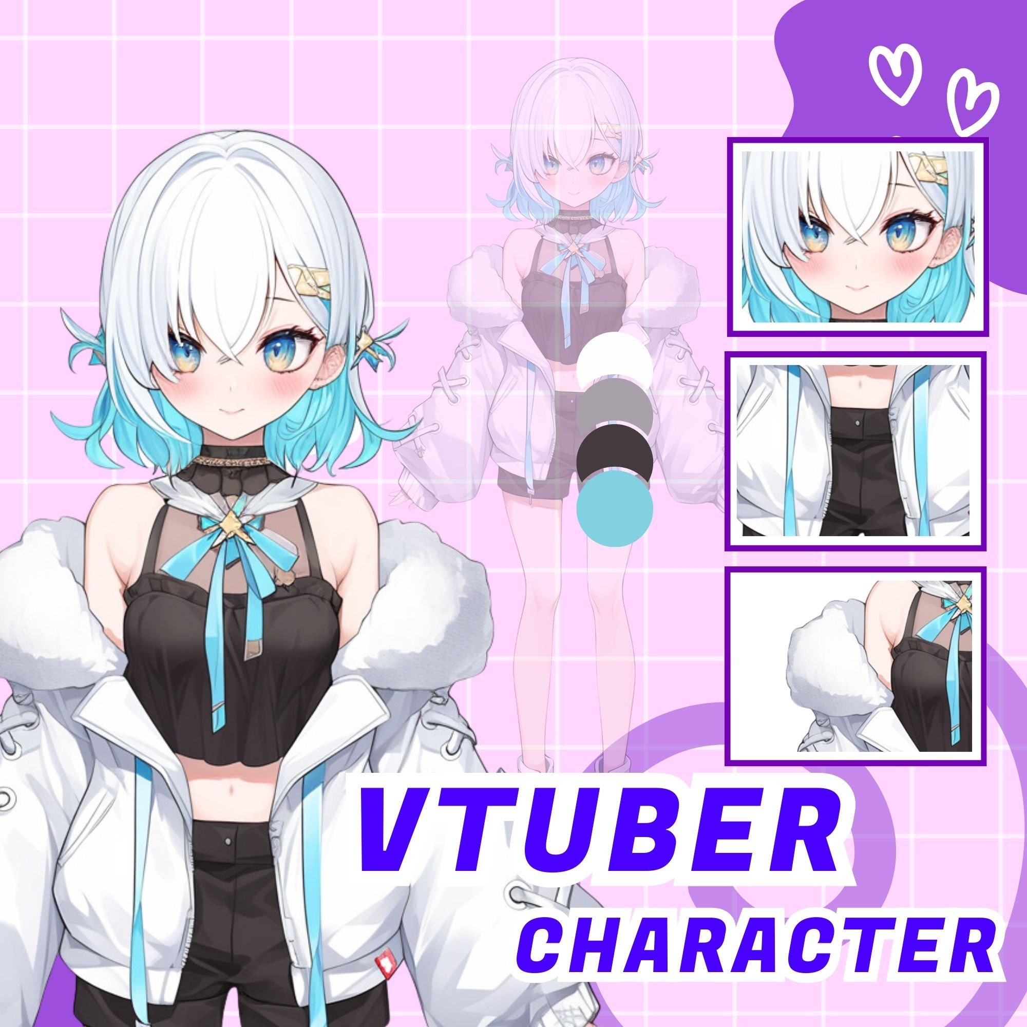 Custom Live2d Vtuber Model, Vtuber Model, Vtuber, Live2d Model, Vtuber ...