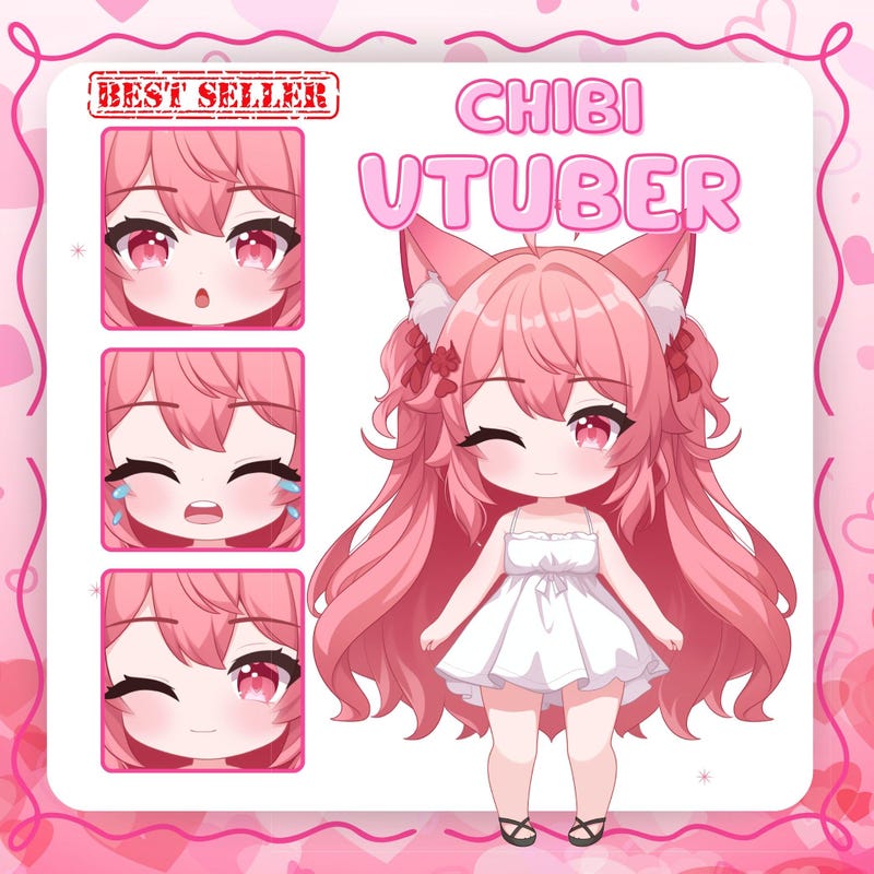 Vtuber Chibi - Etsy