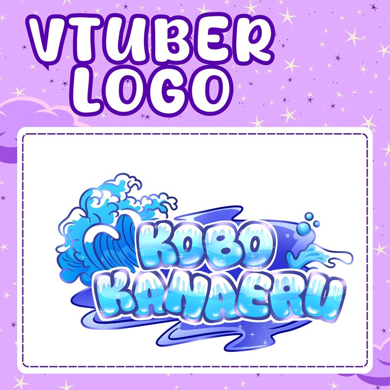 Custom Vtuber Logo Text Chibi Logo Cute Logo Pngtuber Logo Giftuber ...