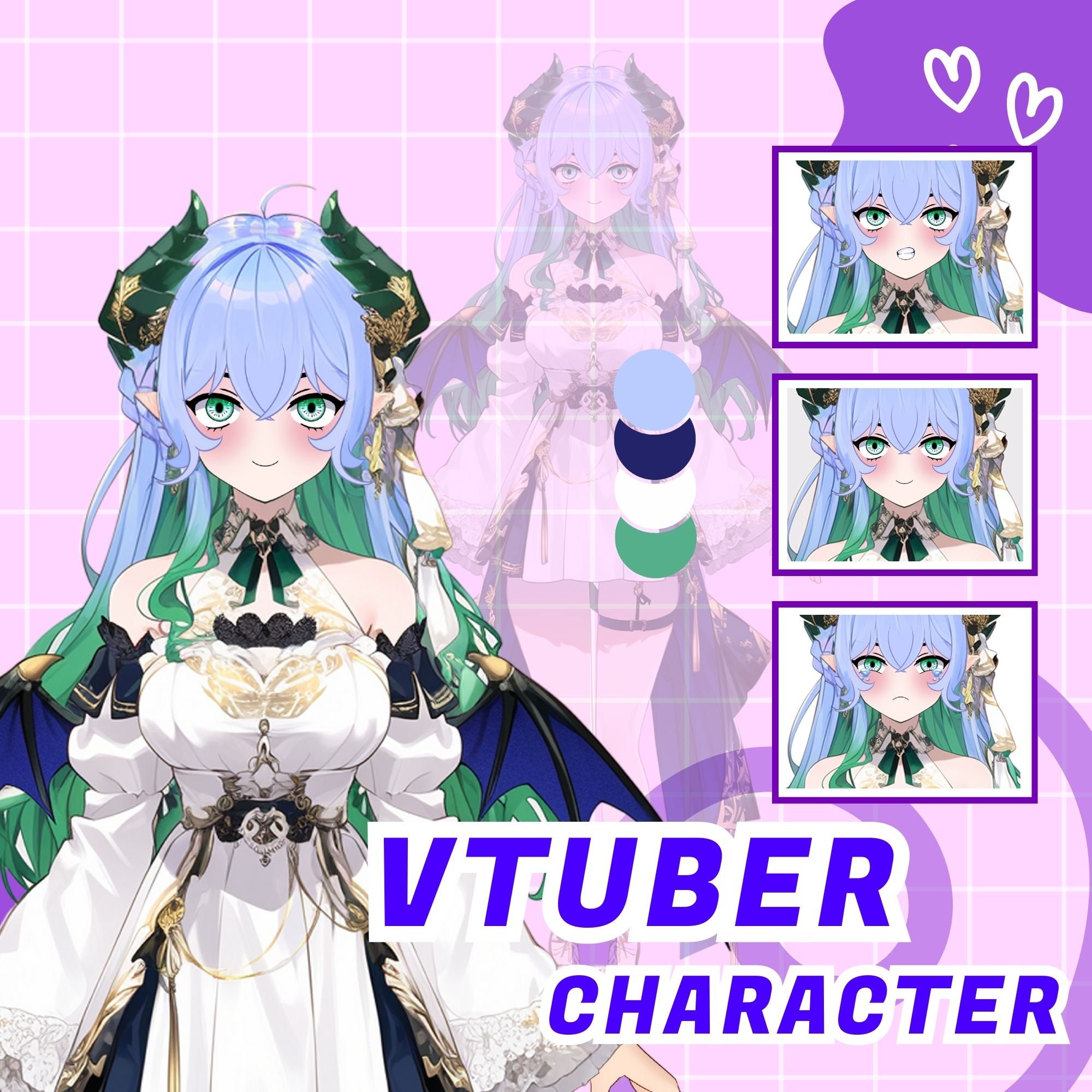 Custom Live2d Vtuber Model, Vtuber Model, Vtuber, Live2d Model, Vtuber Character, Vtuber Design ...