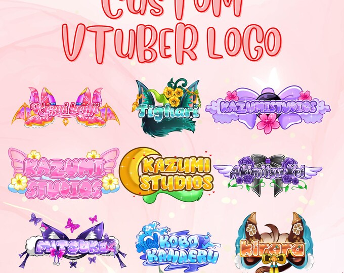 Custom Vtuber Logo / Vtuber Logo Commission / Cute Logo / Animated Logo ...
