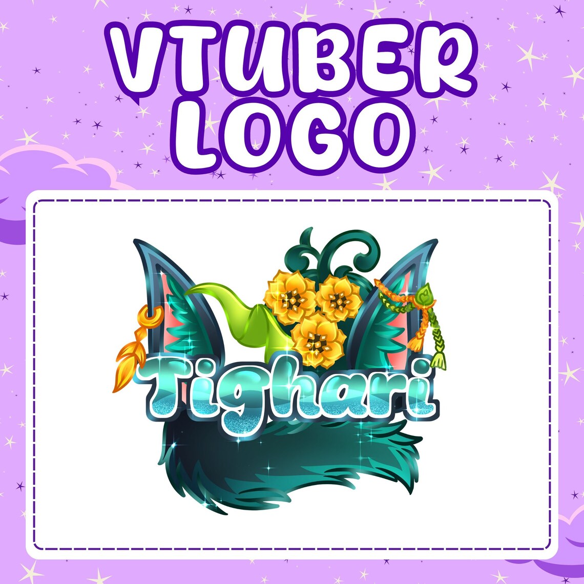 CUSTOM VTUBER LOGO Cute Logo, Vtuber, Custom Vtuber Logo Commission ...