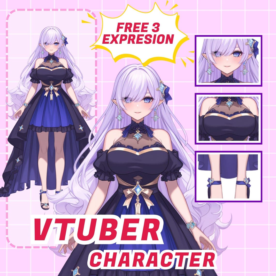 Custom Live2d Vtuber Commission Live2d Model Commission, Pngtuber ...