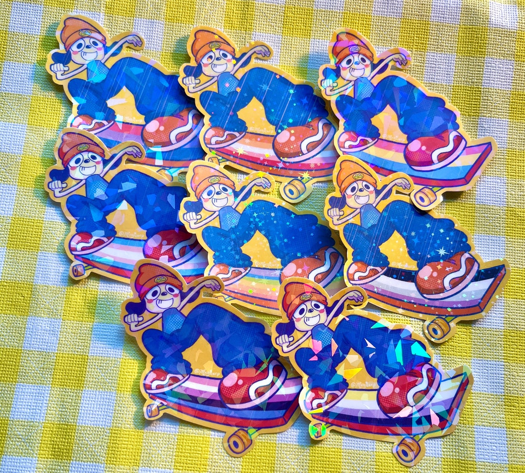 Parappa the Rapper | Glossy Holographic | Pride Stickers - Etsy