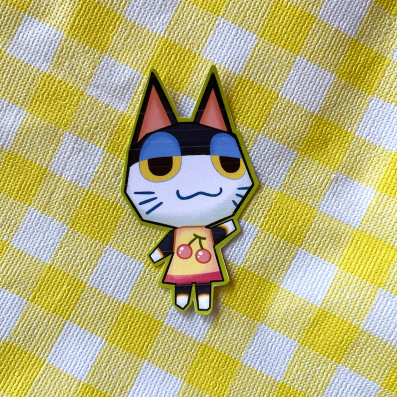 Animal Crossing Cat Villager Villager Vinyl Stickers Tangy, Bob, Rosie ...