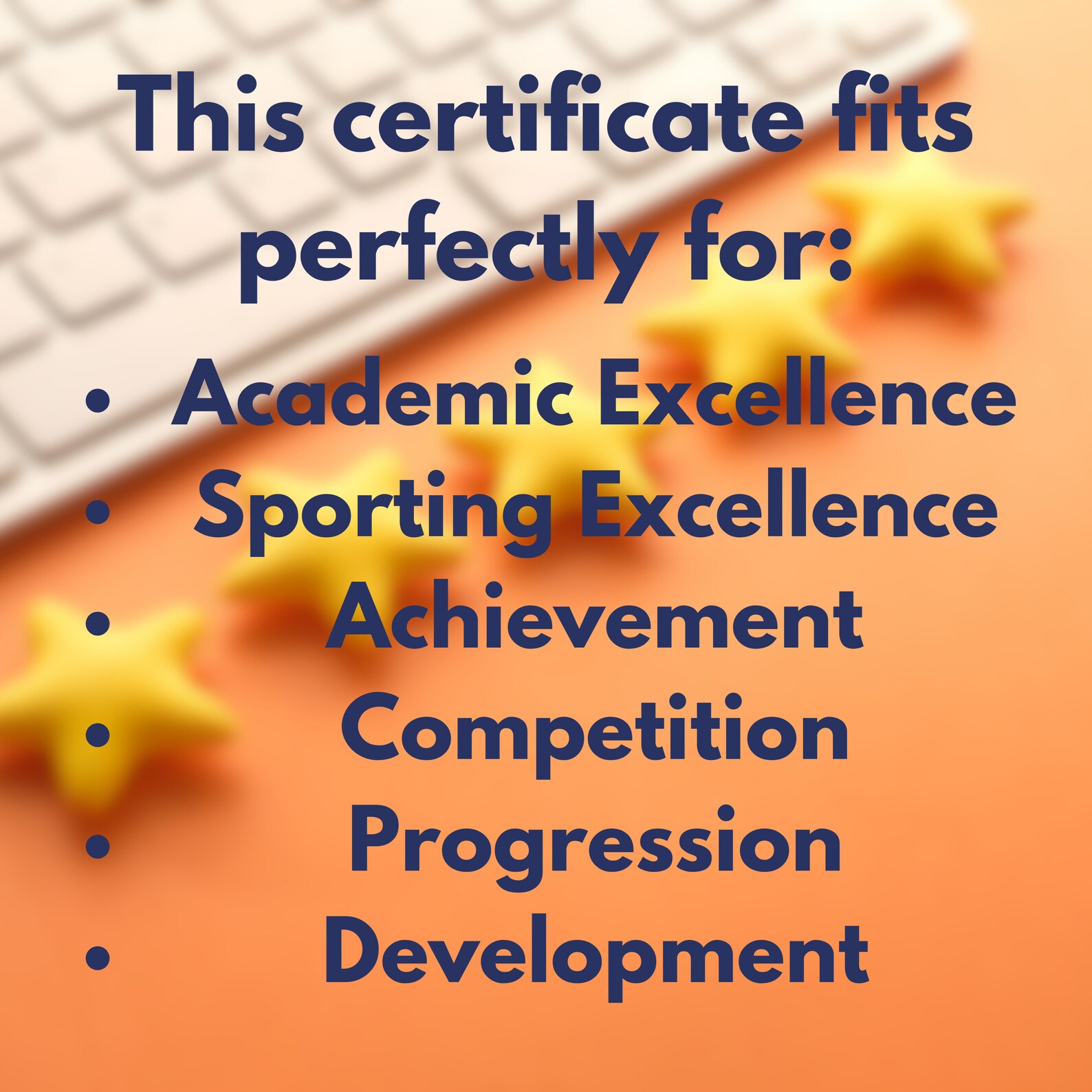Certificate of Excellence PDF File - Etsy