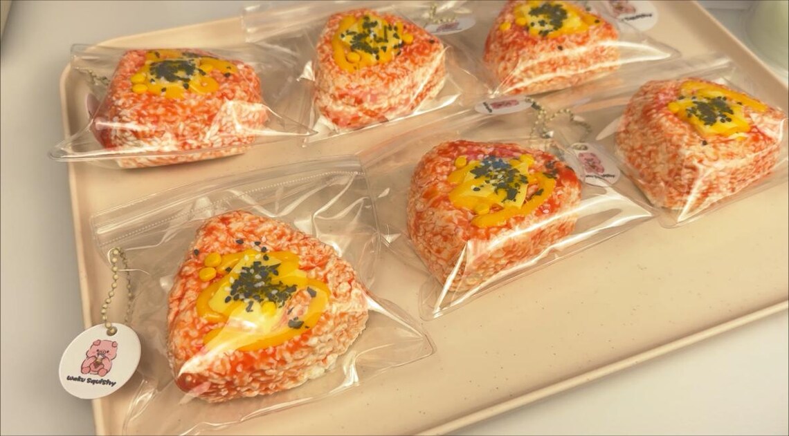 Rice Ball Taba Squishy Toy, Soft Stress Relief, Kawaii Cute Gift - Etsy