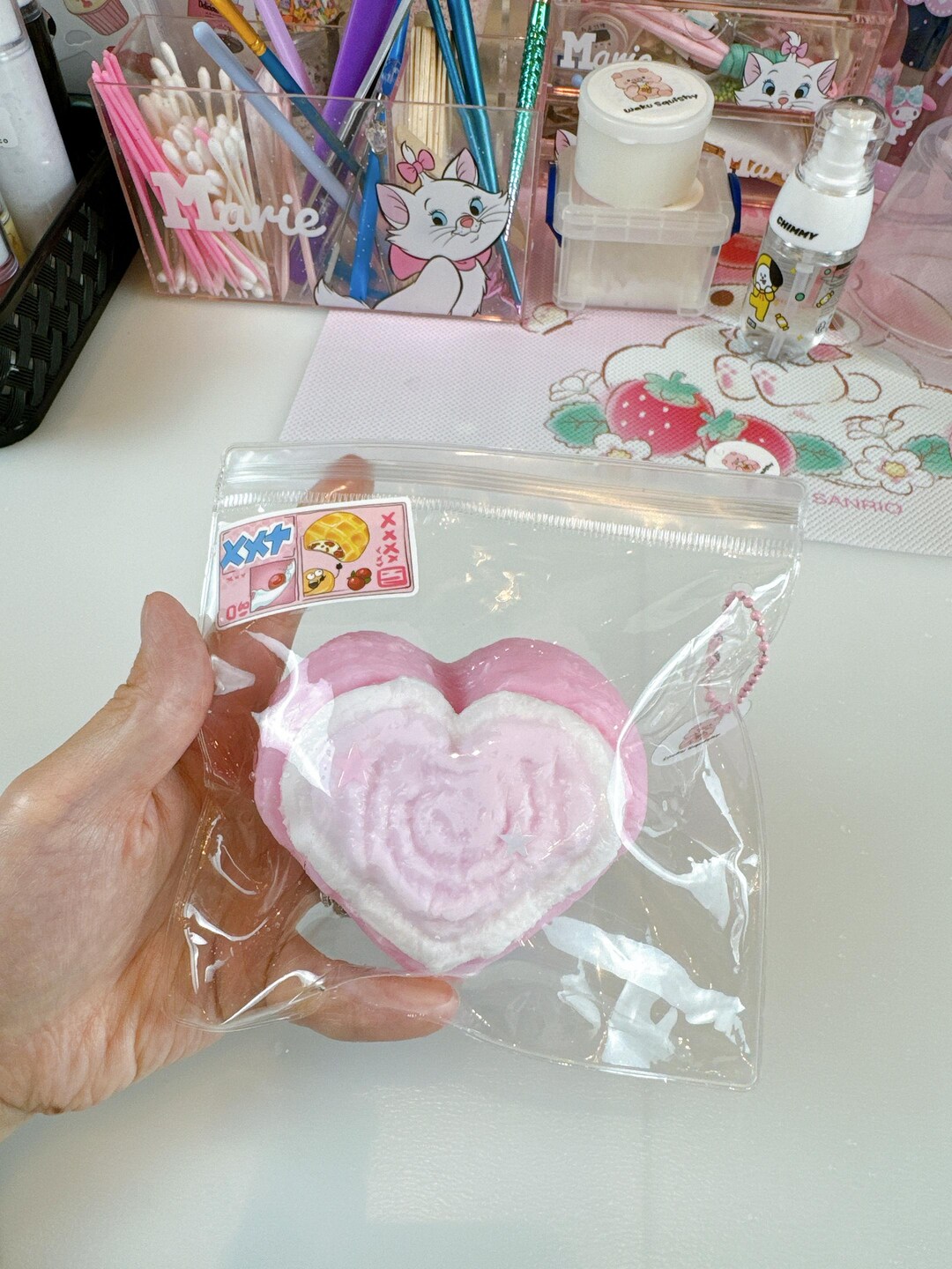 Heart Cake Taba Squishytoy, Soft Stress Relief, Kawaii Cute Gift, Super ...