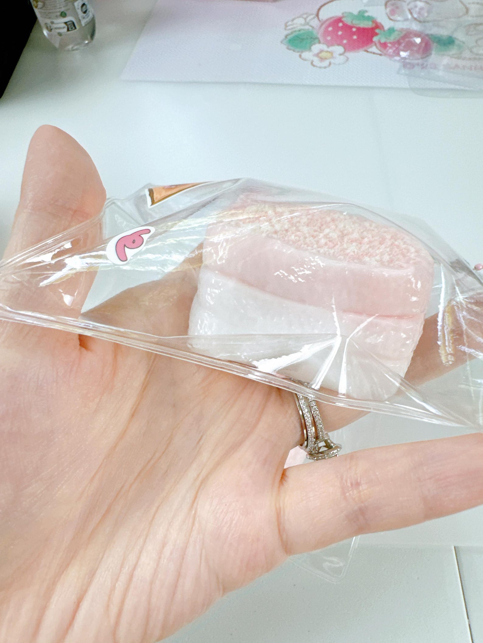 Pink Toast Taba Squishy Toy, Soft Stress Relief, Kawaii Cute Gift ...