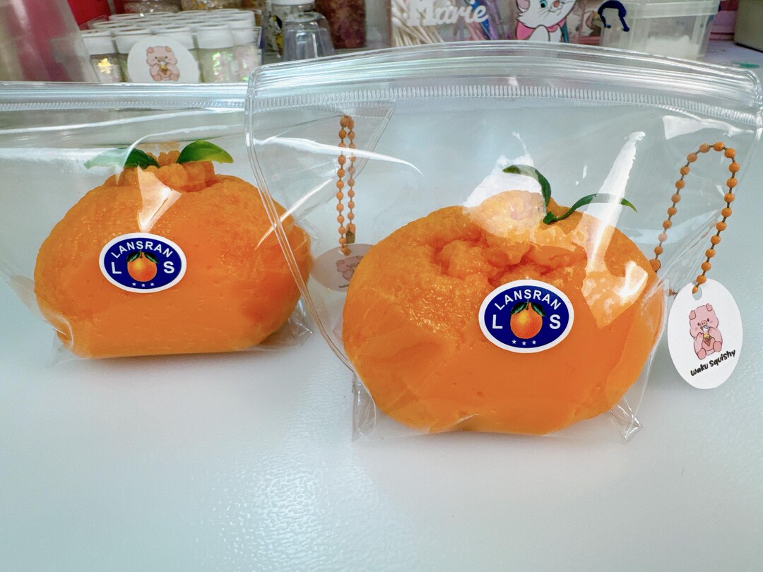 Orange Taba Squishy Toy, Soft Stress Relief, Kawaii Cute Gift, Super ...