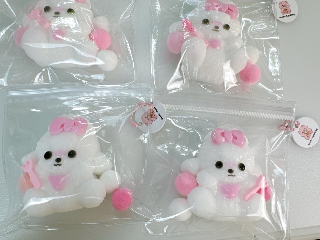 Cute Maltese Dog Taba Squishy Toy, Soft Stress Relief, Adorable ...