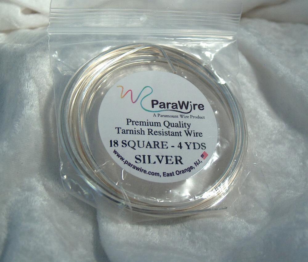 18 Gauge SQUARE SILVER Plated Wire Tarnish Resistant Parawire - Etsy