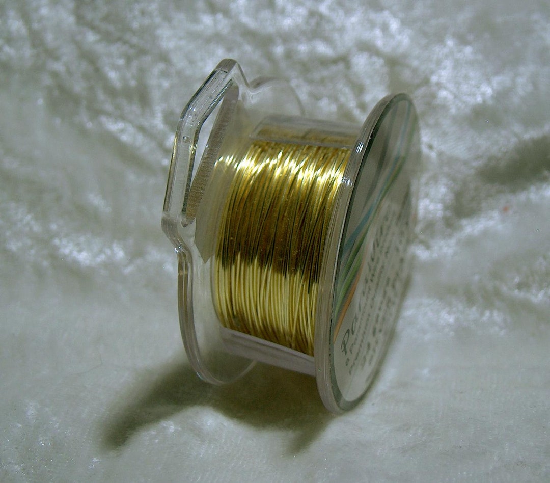 24 Gauge Gold Plated Wire Round Tarnish Resistant Parawire - Etsy