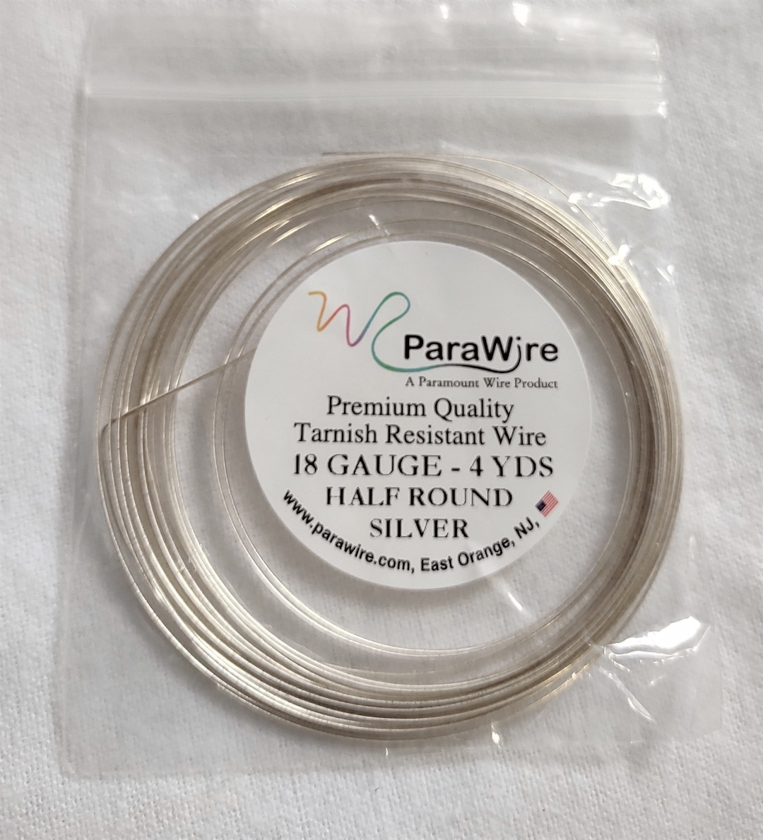 18 Gauge HALF ROUND SILVER Plated Wire Tarnish Resistant Parawire - Etsy