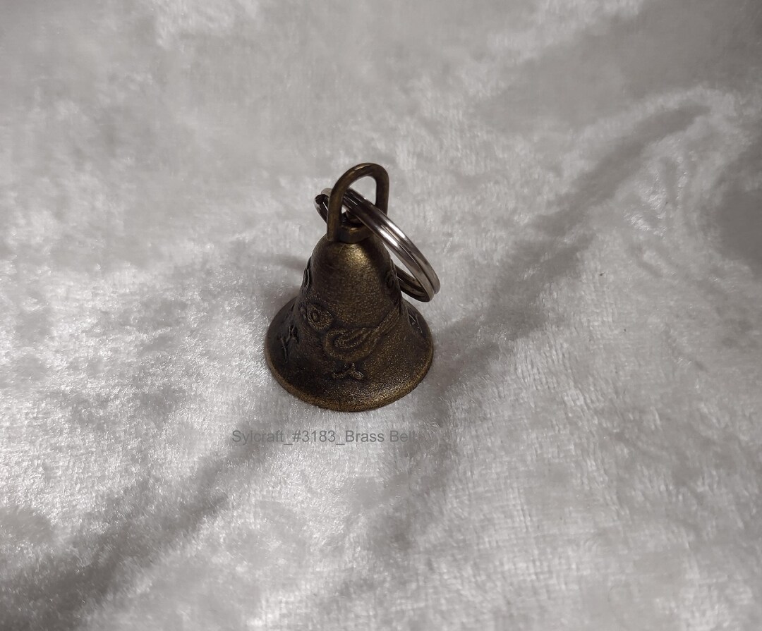 Brass Bell With Rabbit and Bird - Etsy