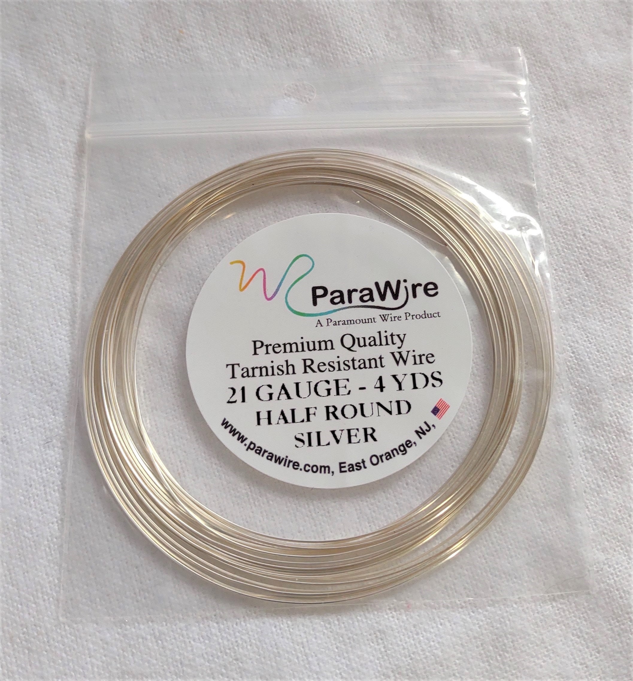 21 Gauge HALF ROUND SILVER Silver Plated Wire Tarnish Resistant Parawire - Etsy