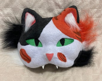 Simple Calico Cat Mask - Etsy