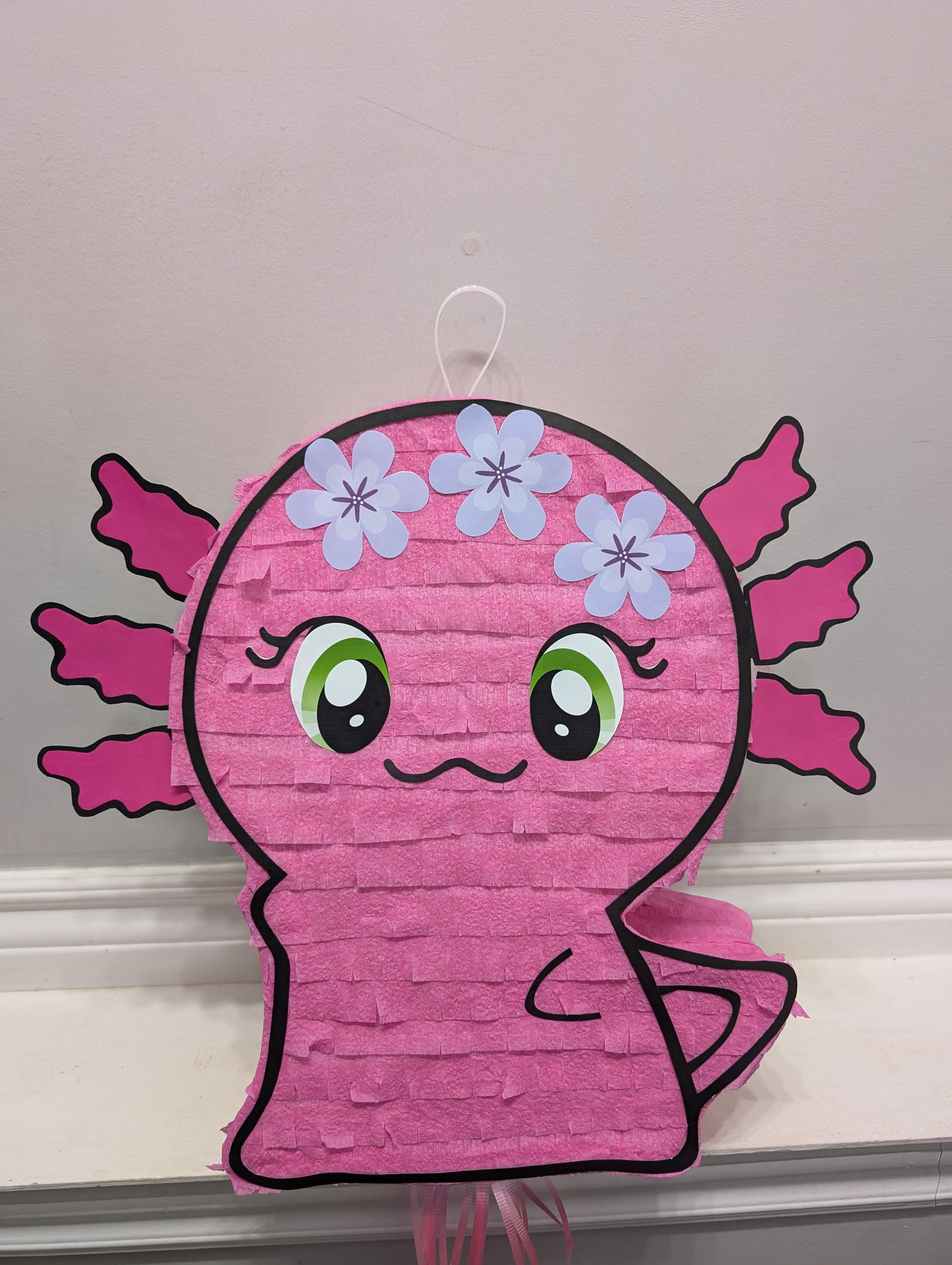 Axolotl Piñata for Kids Birthday Party. Pinata Game Blue Axolotl - Etsy