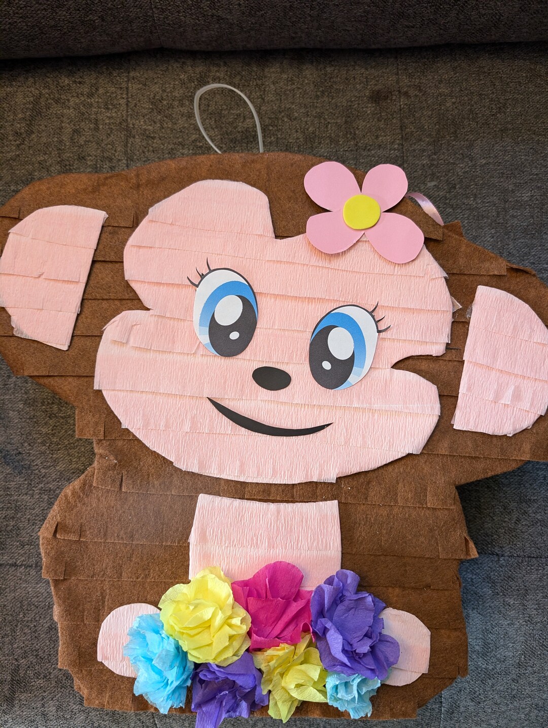 Monkey Flower Piñata: Kids Birthday Party Game - Etsy