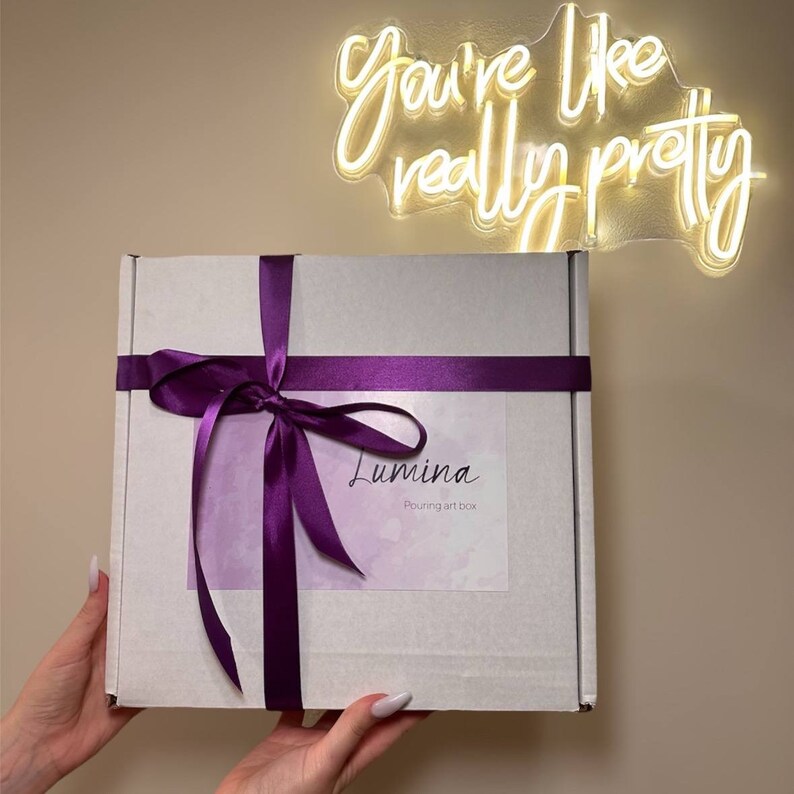 DIY Craft Painting, Pouring Art Kit, Gift Wrapped Boxes, Birthday Gift ...