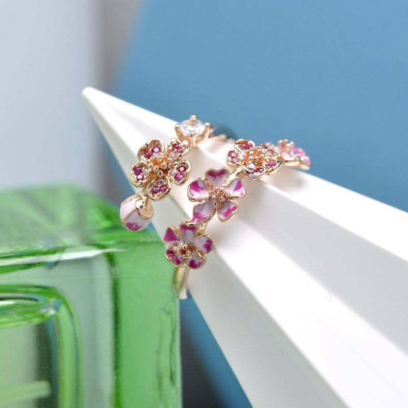 Cherry Blossom Ring Girl - Etsy UK