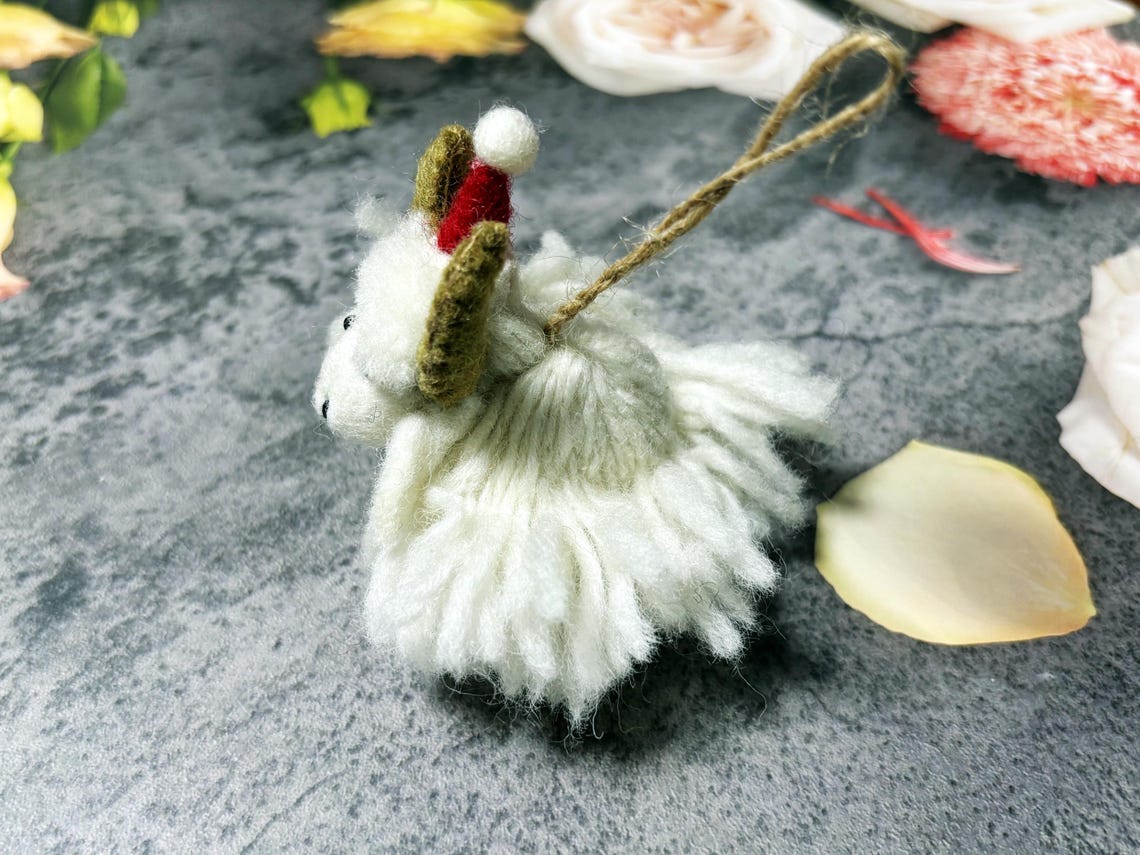 Hanging Felt /yak / Hanging Decoration /needle Felted / Wool Felt ...