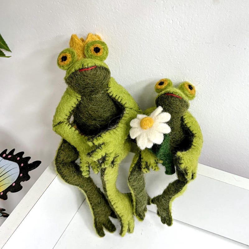 Needle Felted Frog - Etsy