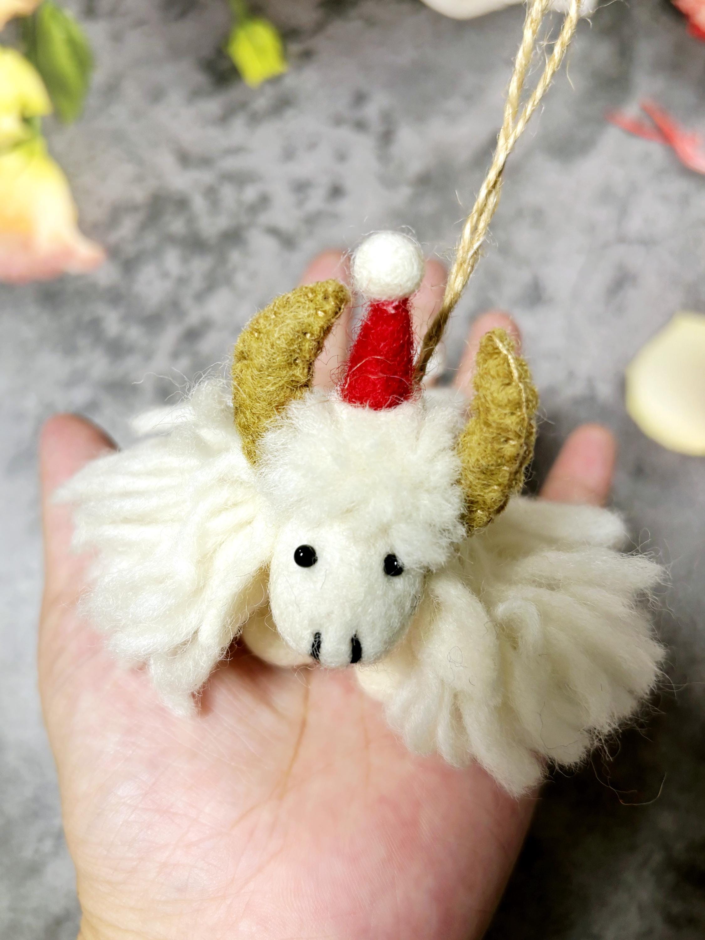 Hanging Felt /yak / Hanging Decoration /needle Felted / Wool Felt ...