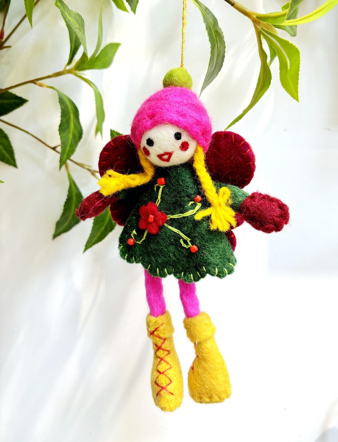 Hanging Felt /forest Fairy / Hanging Decoration /needle Felted / Wool ...