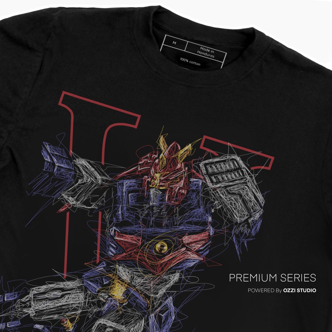 Voltus V Super Robot Japanese Anime Men's Short Sleeve Tshirt Graphic ...