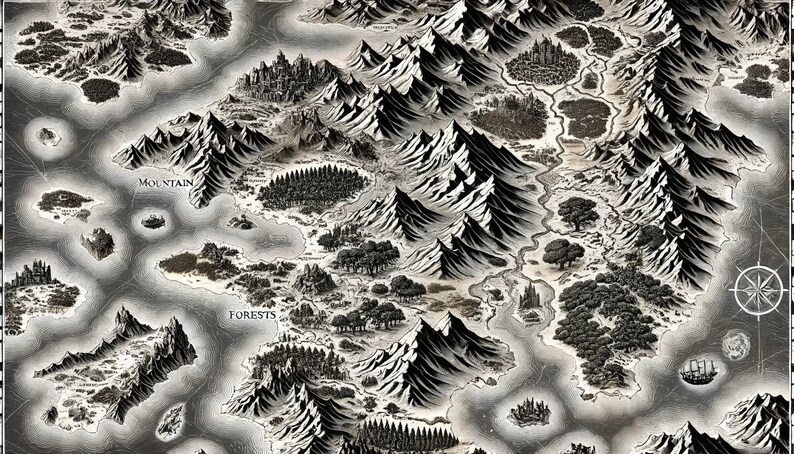 Custom Fantasy Map for Your Books, Games, D&D Campaigns and Much More ...