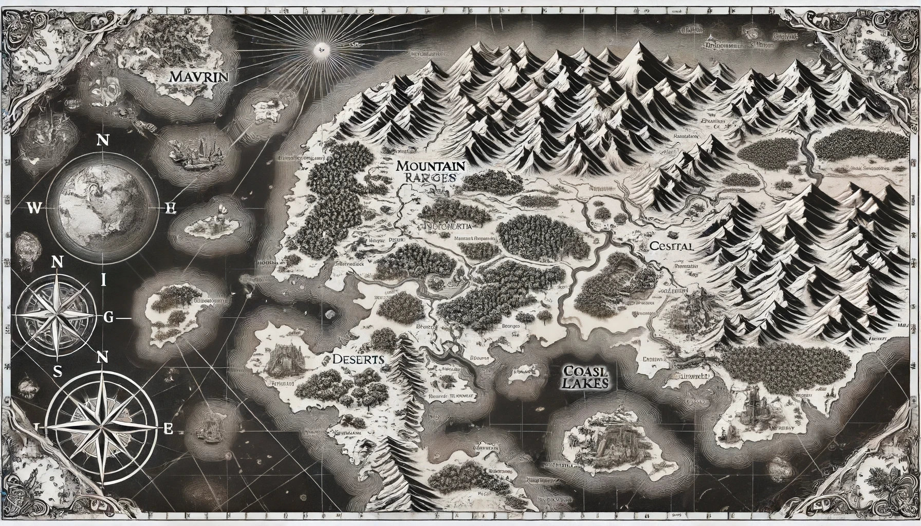 Custom Fantasy Map for Your Books, Games, D&D Campaigns and Much More ...
