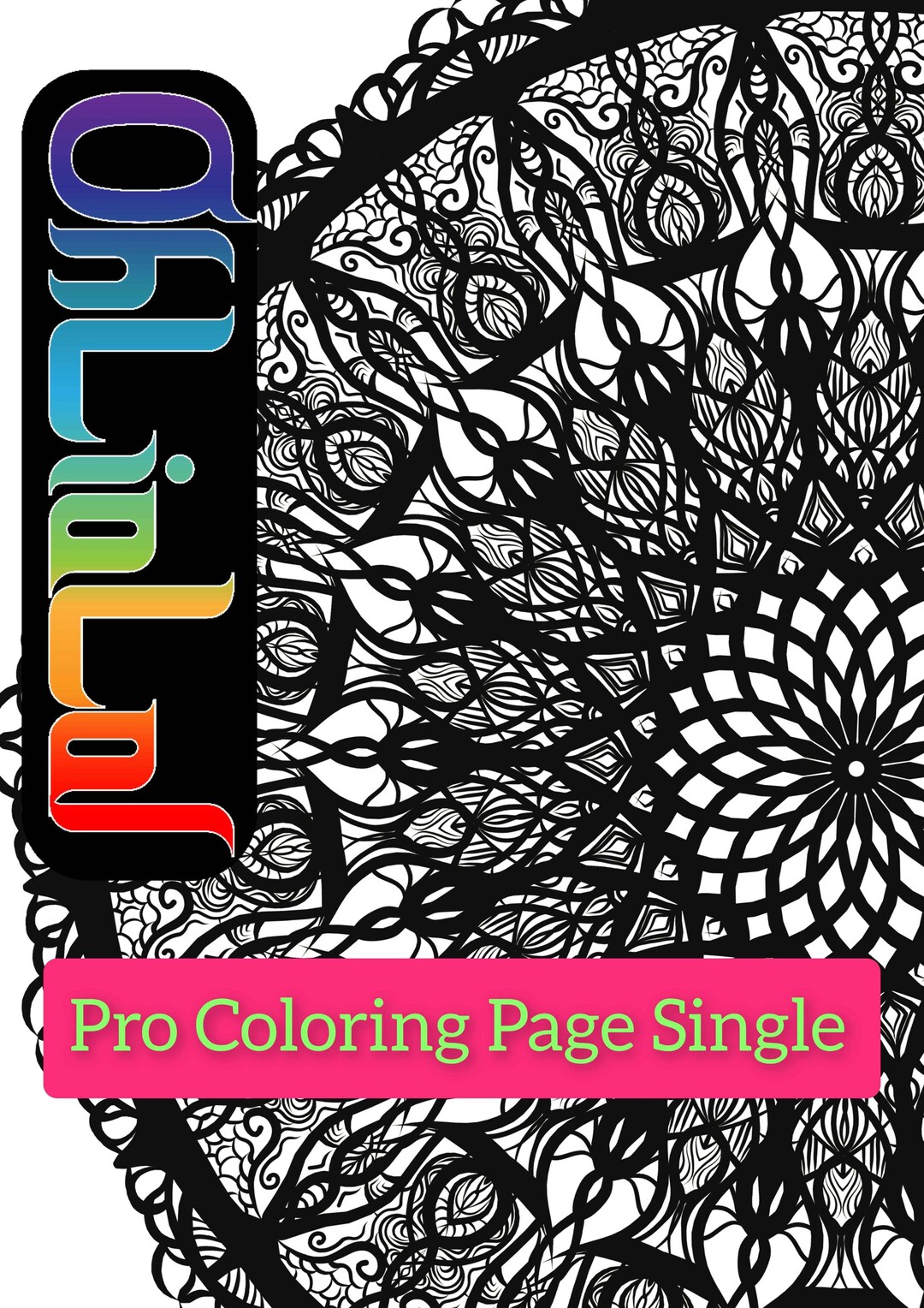 Geometric Mandala Coloring Page: Pro Level Symmetrical Design (digital ...