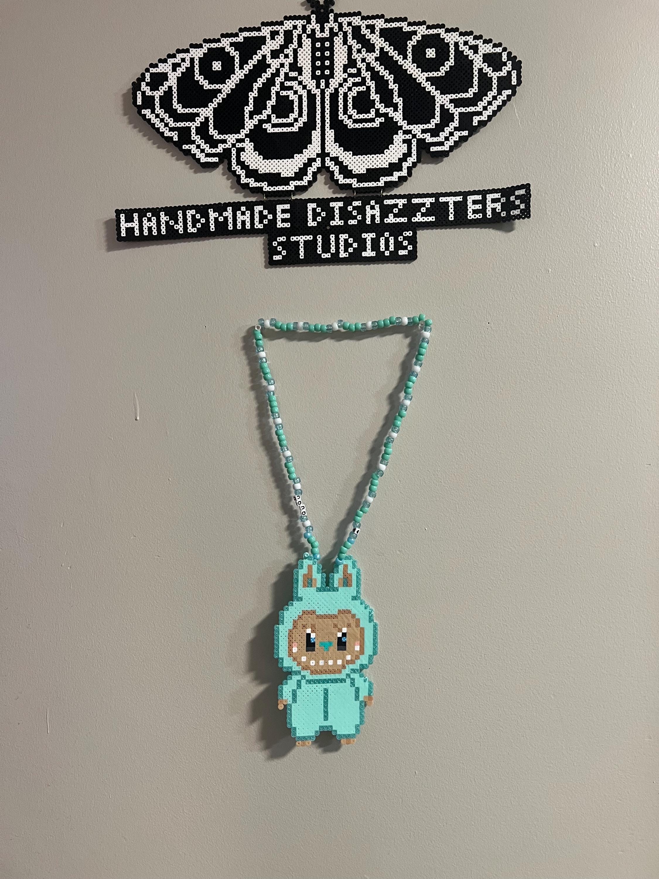 Labubu Perler Necklace - Etsy Canada