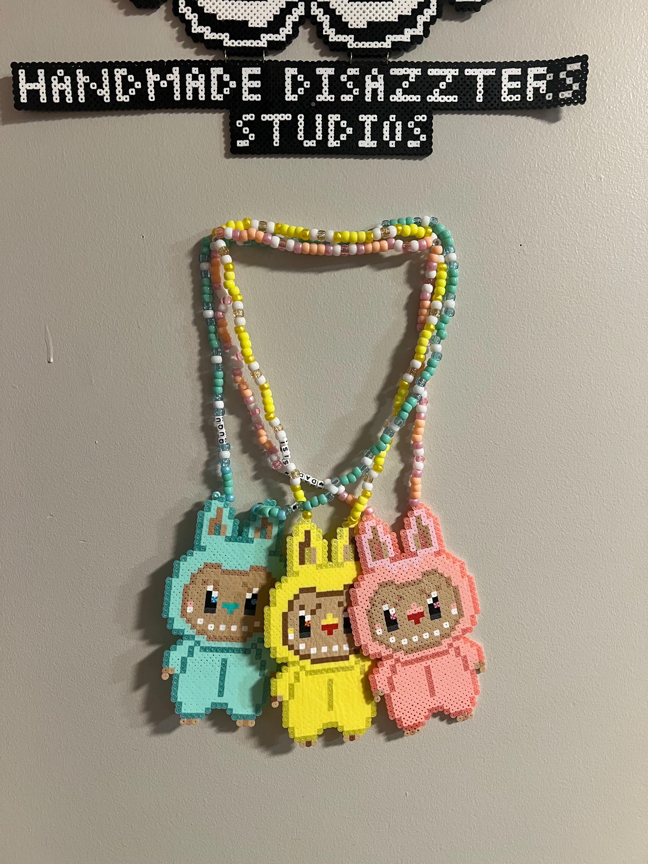 Labubu Perler Necklace - Etsy Canada