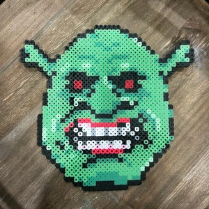 Shrek Excision Perler Necklace - Etsy