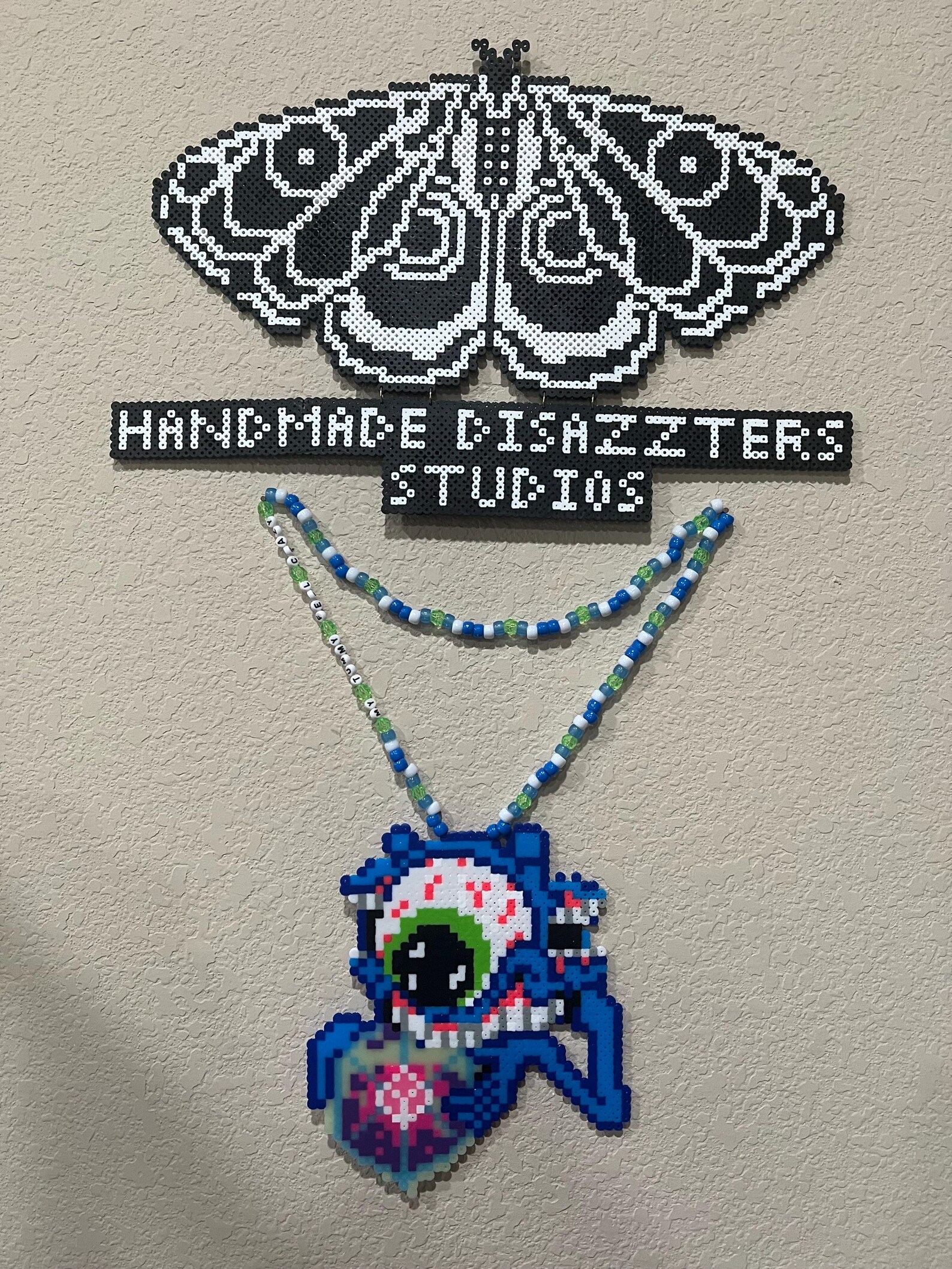 Subtronics Tesseract Glow in the Dark Perler Necklace - Etsy
