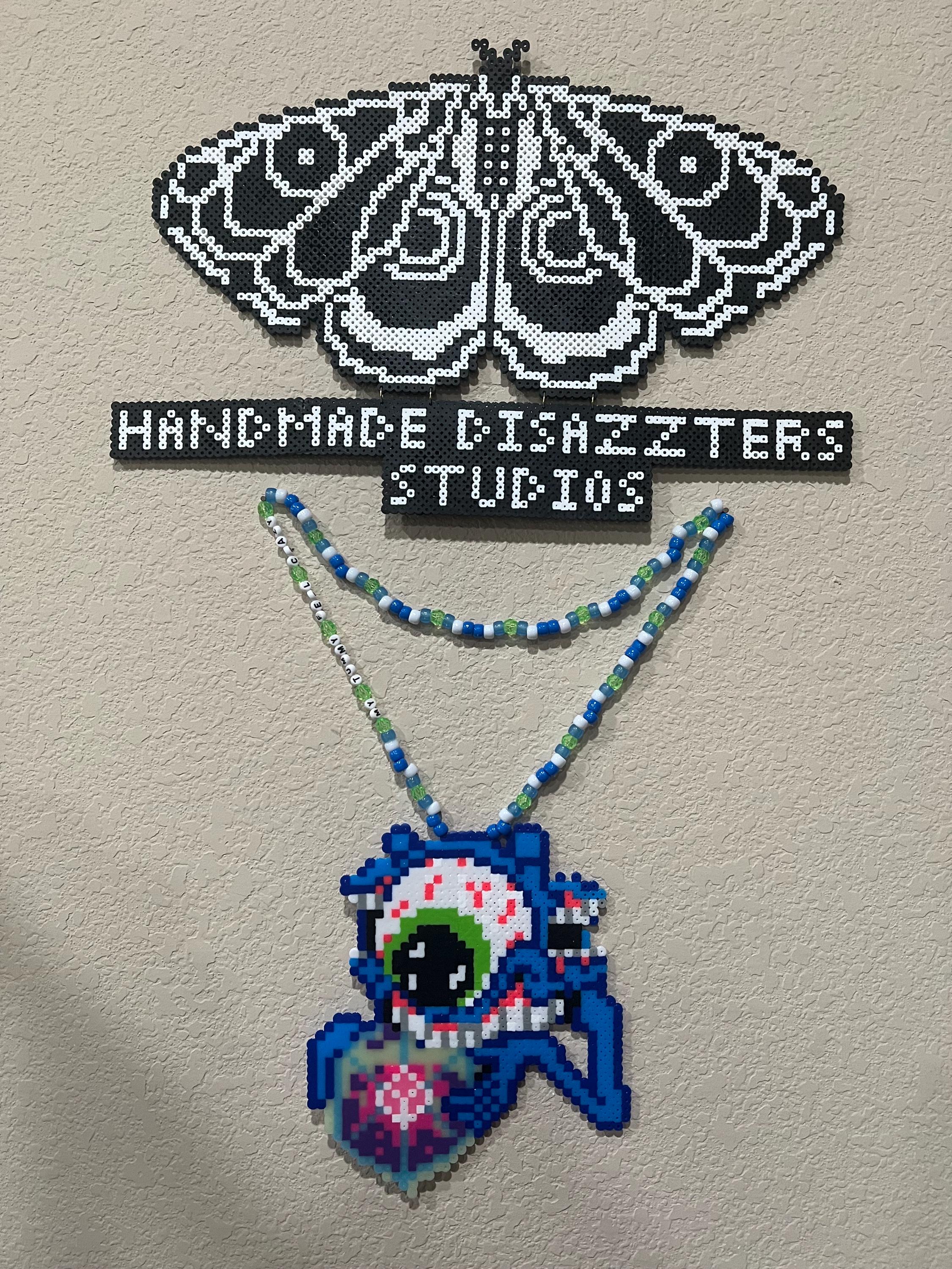 Subtronics Tesseract Glow in the Dark Perler Necklace - Etsy