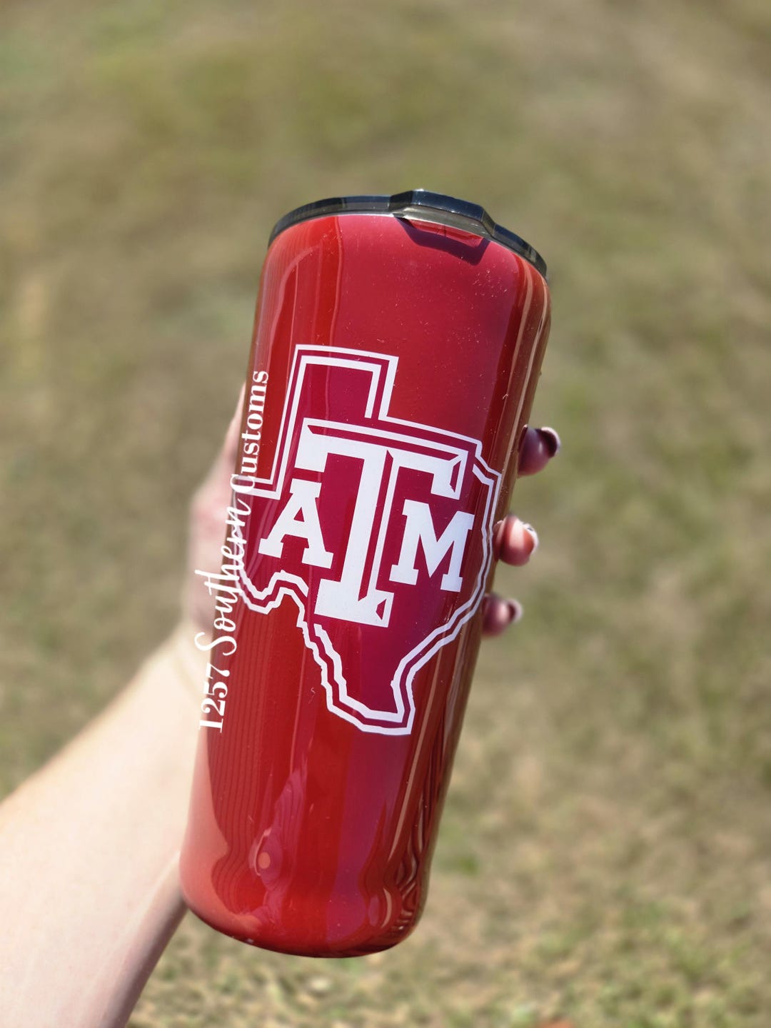 A&M College Tumbler - 24 Oz Stainless Steel - Gig Em' - Aggies - Etsy