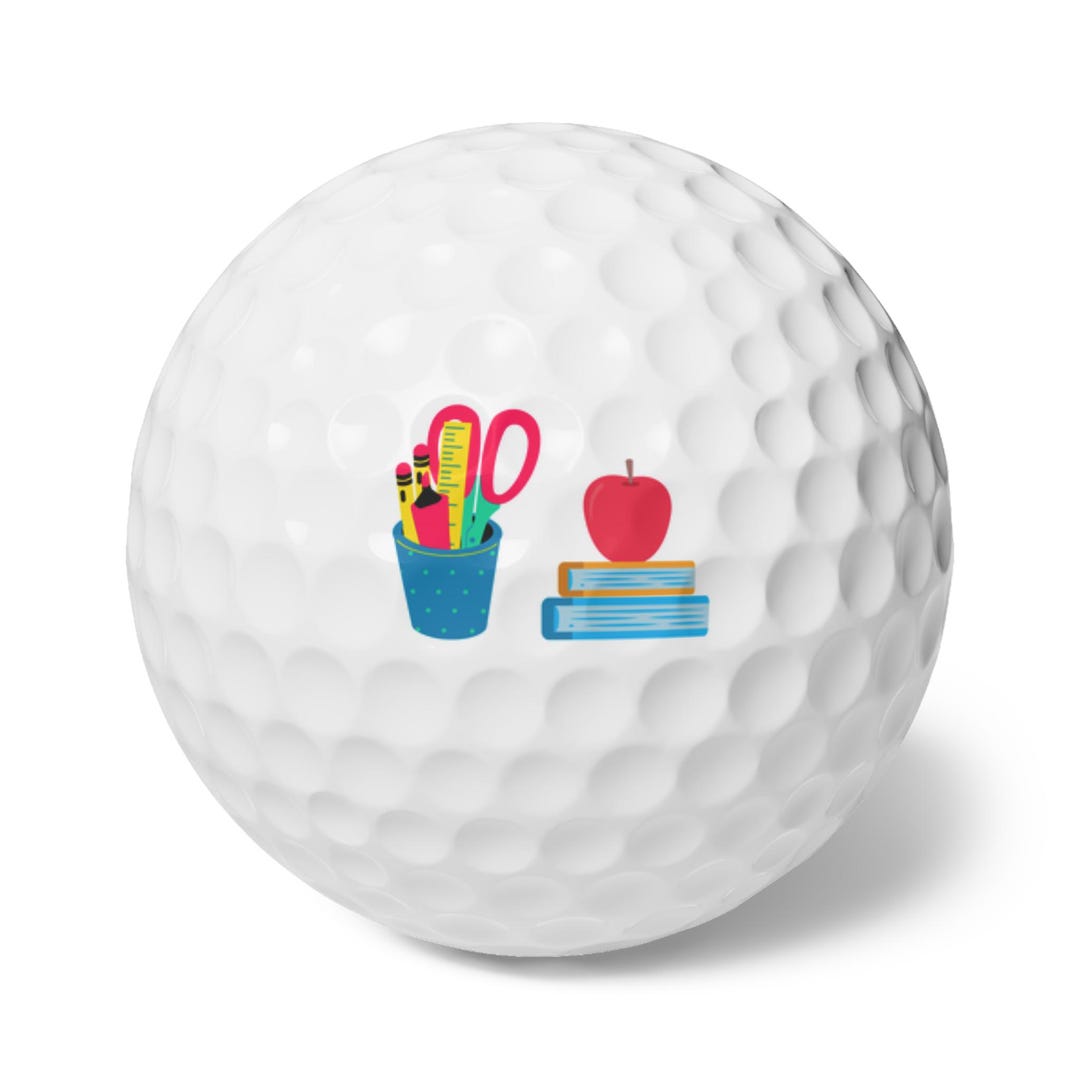 Colorful Teacher Golf Balls Set, Fun Gift for Golf Lovers, Classroom ...