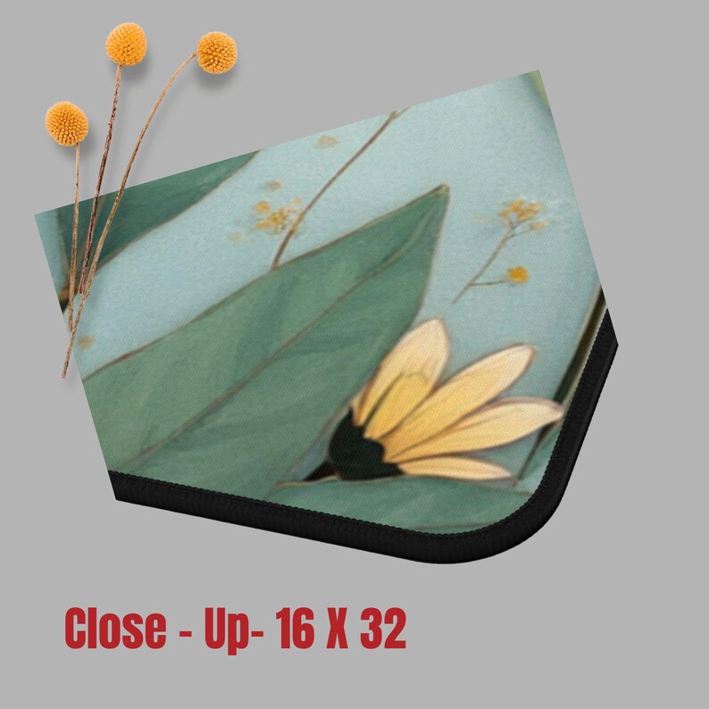 Personalized Daisy Desk Mat & Mouse Pad • Custom Name Office Mat ...