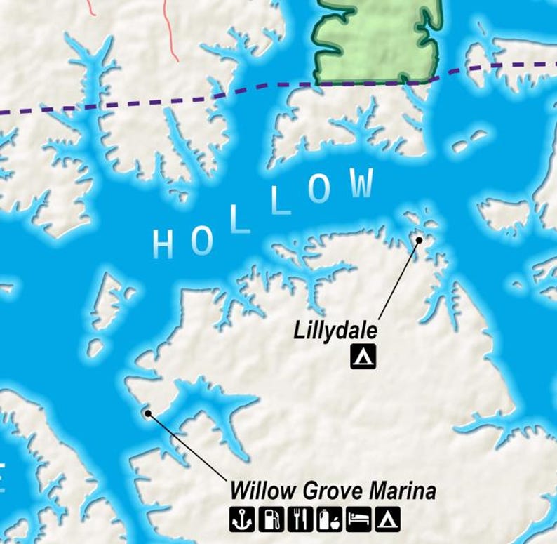 Dale Hollow Lake Poster Map - Etsy