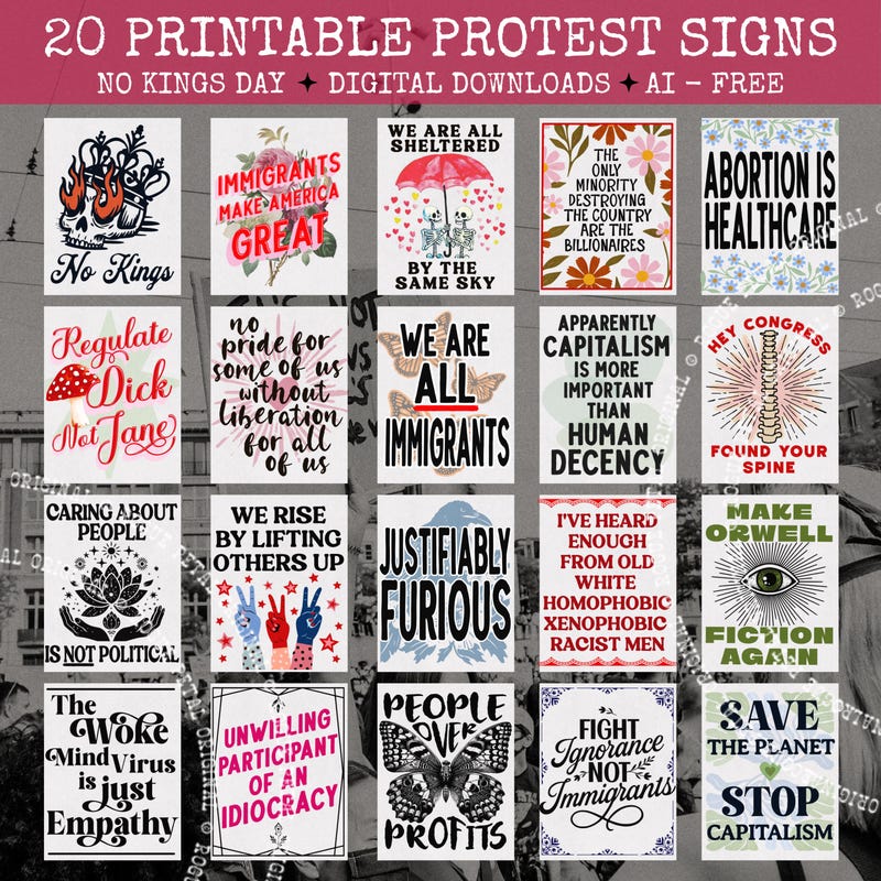 2025 Protest Signs - Etsy