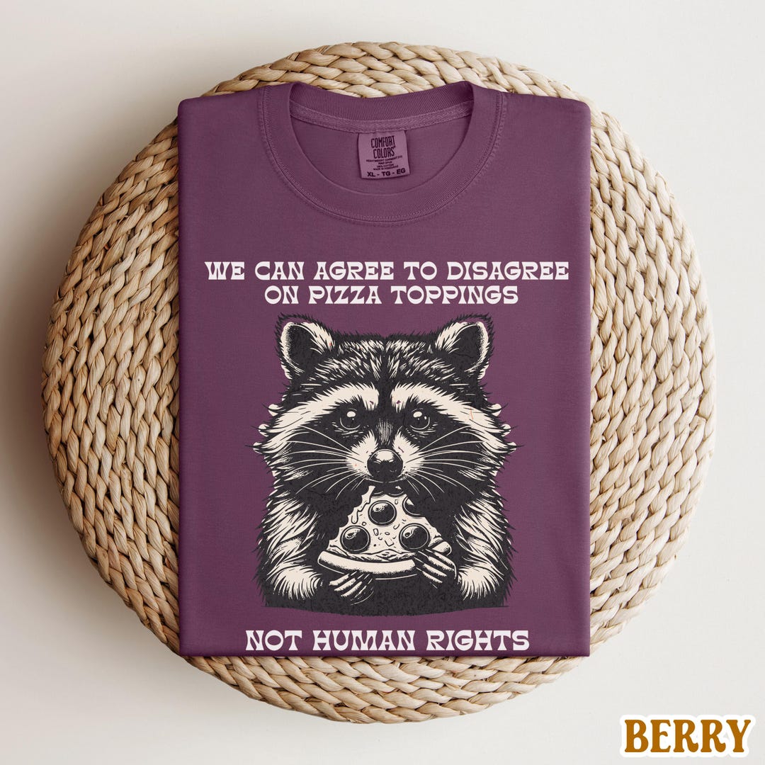 Agree to Disagree on Pizza Toppings Comfort Colors® Pro Human Rights ...