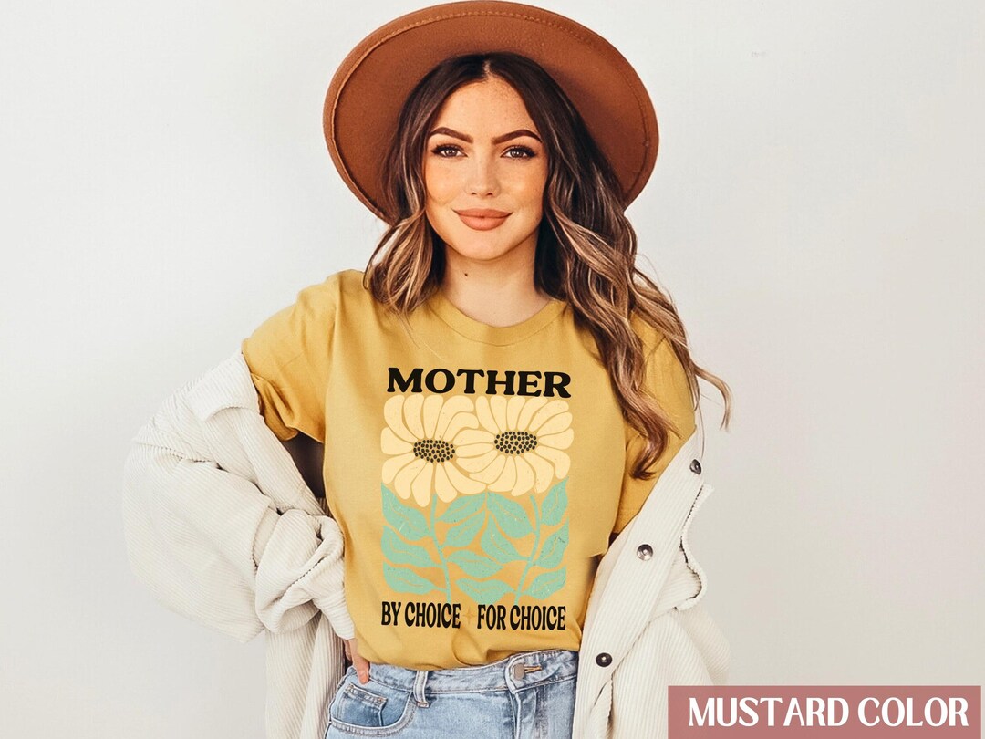 Mother by Choice for Choice Comfort Colors® Feminist Tee Vintage Floral ...
